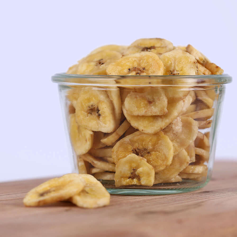 Bio Bananenchips ohne Zuckerzusatz von suvenso – SUVENSO